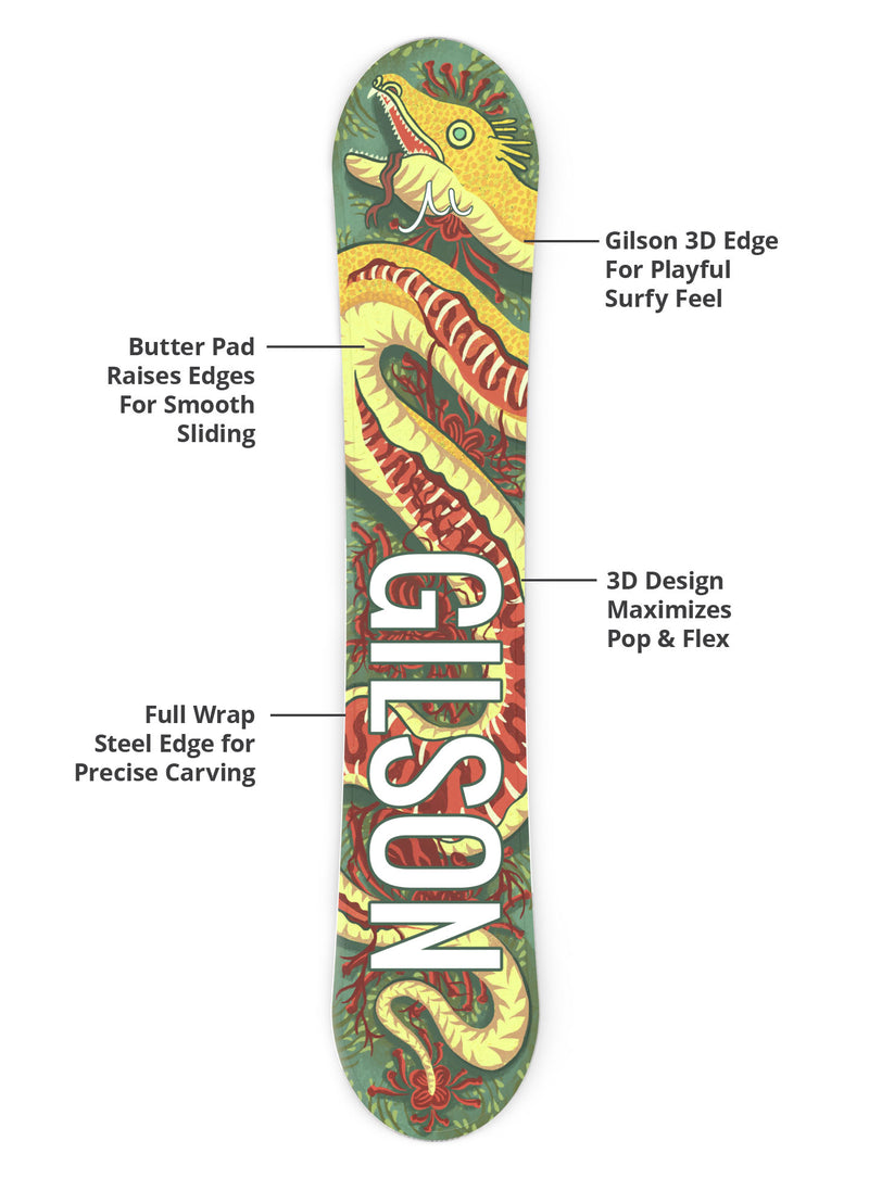 Orochi Hybrid Camber All Mountain Snowboard | GILSON x Tatsuya King