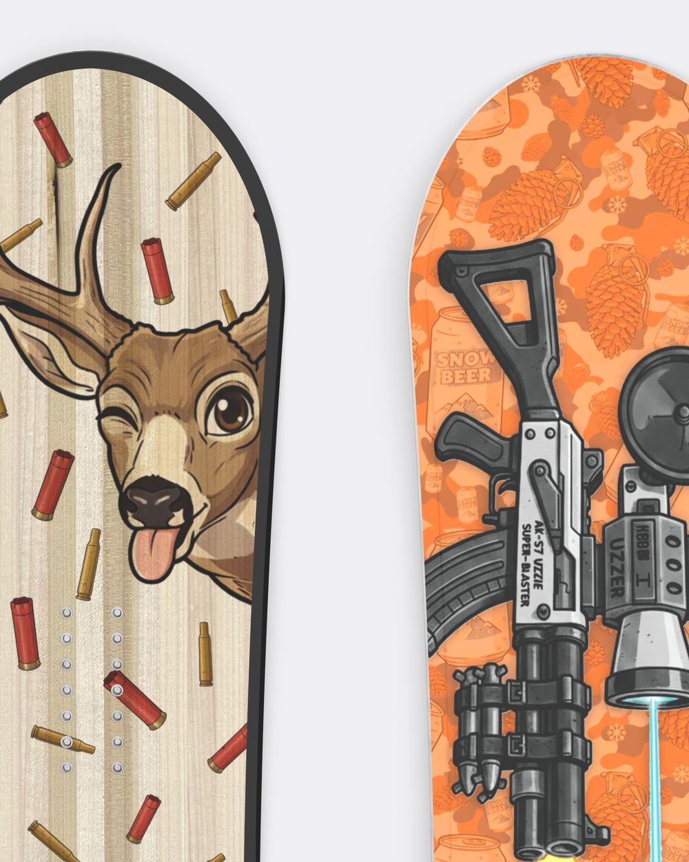 30 Point Buck Hybrid Camber All Mountain Snowboard | GILSON Artist Series